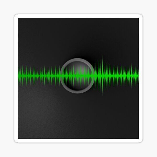 "Sound waves" Sticker for Sale by serpico93 | Redbubble