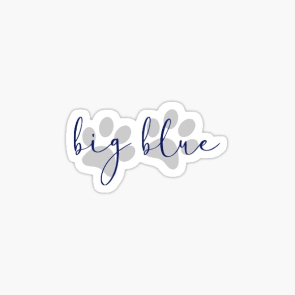"big blue sticker" Sticker for Sale by Julianaschu | Redbubble