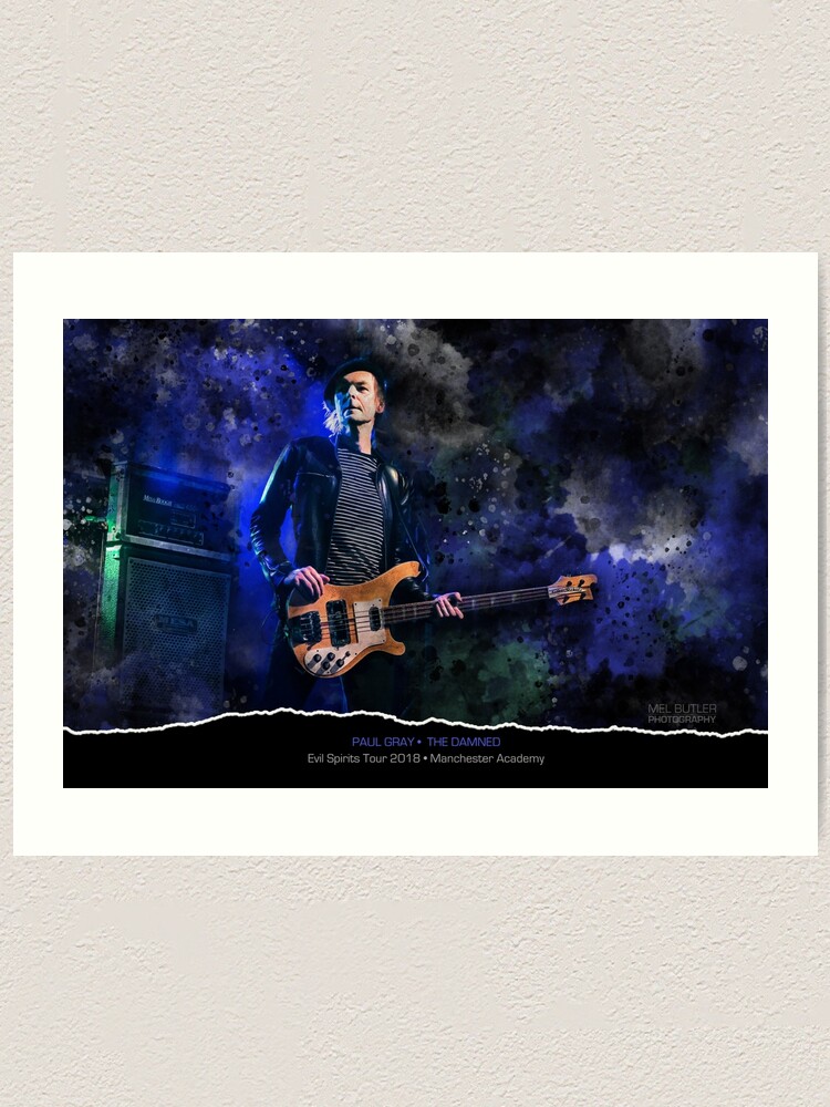 "Paul Gray, The Damned" Art Print by MelButlerPhoto | Redbubble