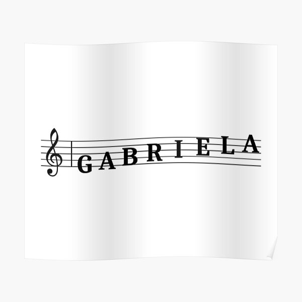 "Name Gabriela" Poster for Sale by gulden | Redbubble