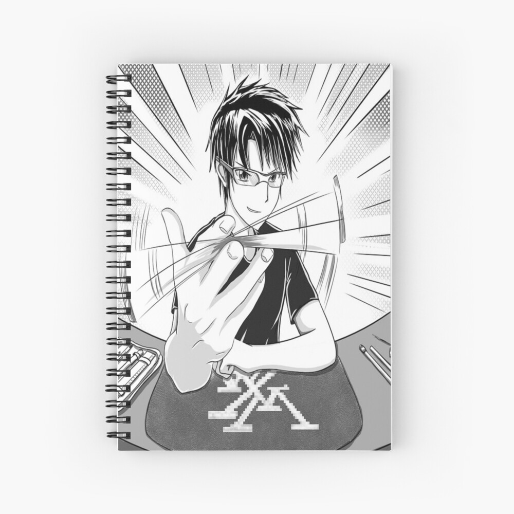 "Anime Guy pen spinning (cool and very epic)" Spiral Notebook for Sale ...