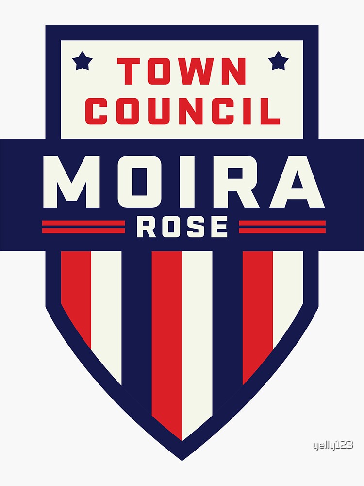 "Moira Rose Town Council Political Vote Schitt's Creek" Sticker for ...