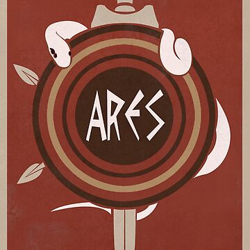 "Ares" Sticker for Sale by Angele Gougeon | Redbubble