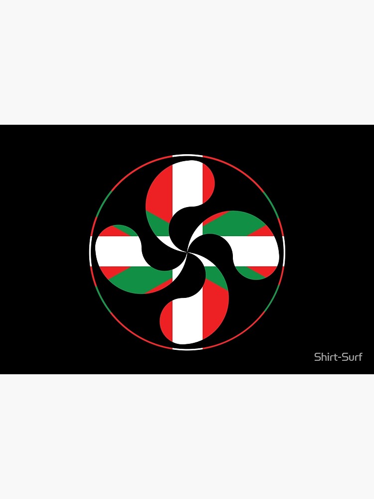 Lauburu Spain Basque Country Cross Ikurrina Euskal Herria USA Bath Mat ...