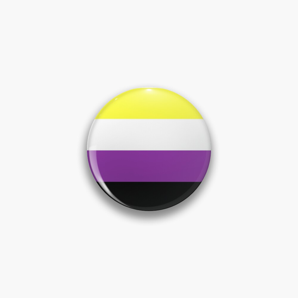 "Nonbinary Flag" Pin for Sale by MayKontowsky | Redbubble