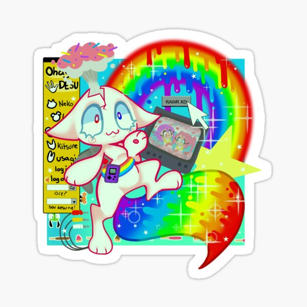 "nostalgic webcore thingy" Sticker for Sale by Pudsicorn | Redbubble