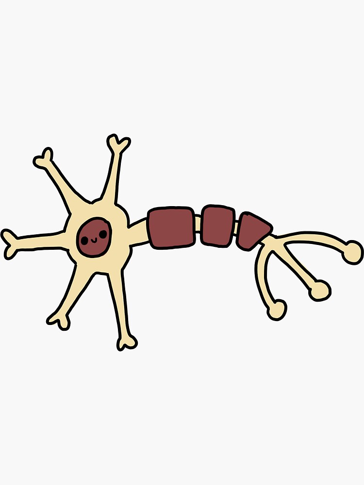 "Cute Neuron" Sticker by alarson02 | Redbubble