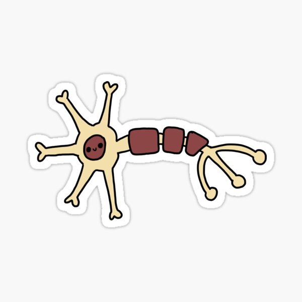 "Cute Neuron" Sticker by alarson02 | Redbubble
