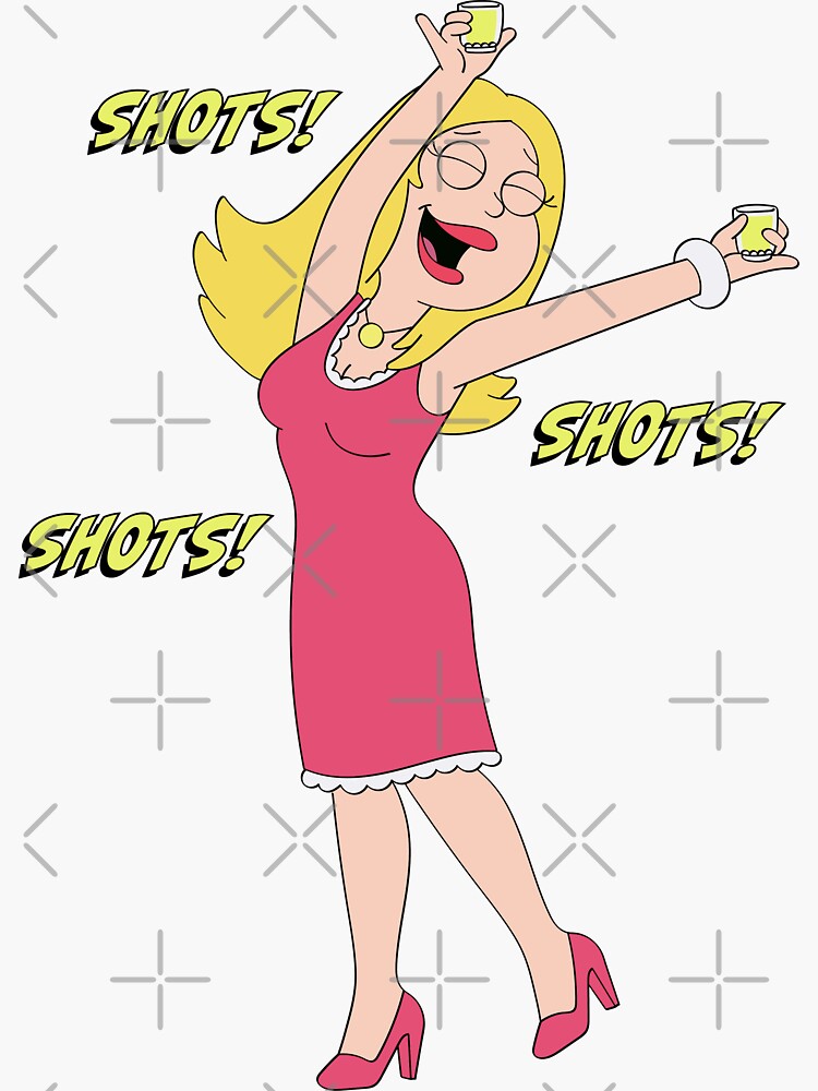 "American Dad Francine" Sticker for Sale by olivia-krig | Redbubble