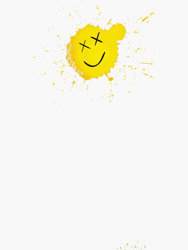"splatter smiley face" Sticker by Elizad789 | Redbubble