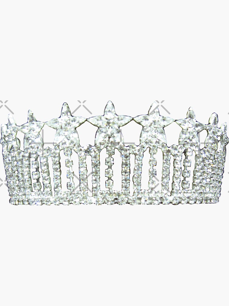 "USA State Pageant Crown" Sticker for Sale by TheMoodyArt | Redbubble