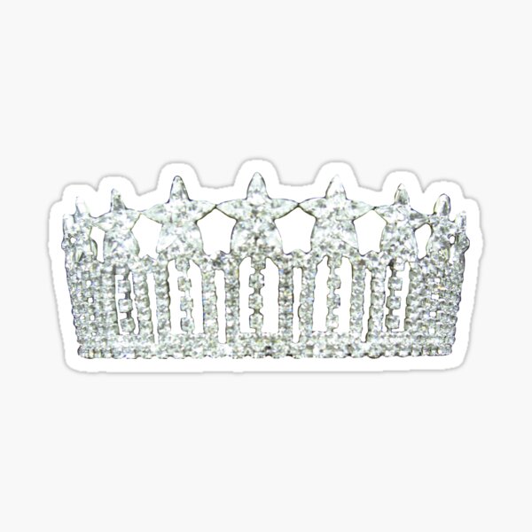 "USA State Pageant Crown" Sticker for Sale by TheMoodyArt | Redbubble