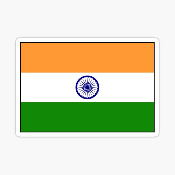 "India Flag Stickers, Gifts and other Products" Sticker for Sale by ...
