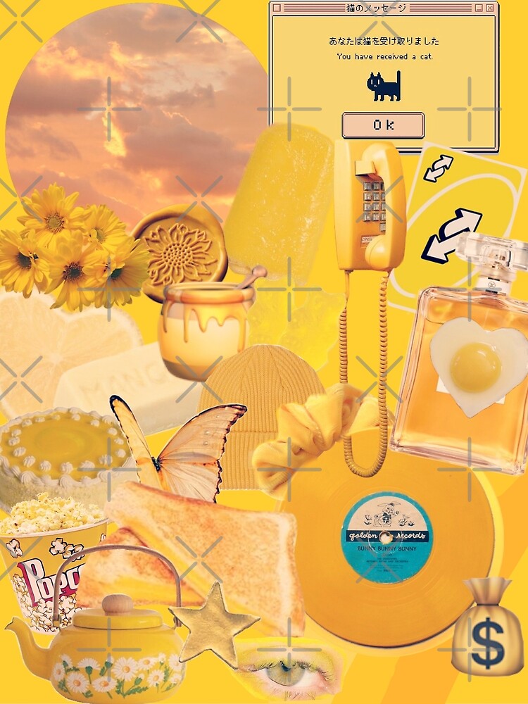 "Yellow collage " Poster by aestheticjas | Redbubble