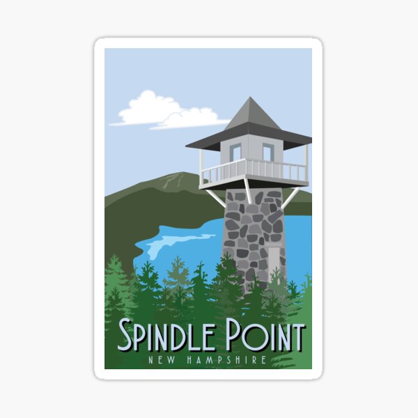"spindle point" Sticker by alexchall | Redbubble
