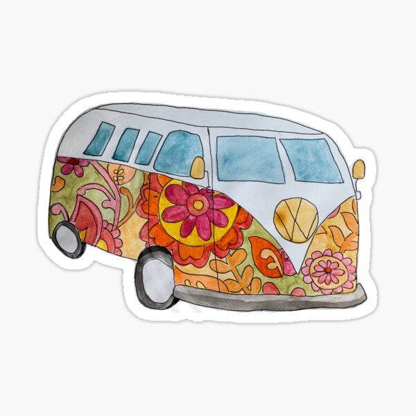 Vw Bus Stickers | Redbubble
