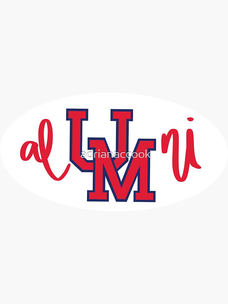 "alUMni" Sticker for Sale by adrianaccook | Redbubble