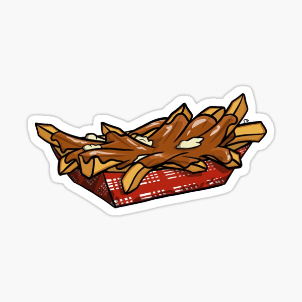 "Creamy Poutine" Sticker for Sale by zackpb | Redbubble