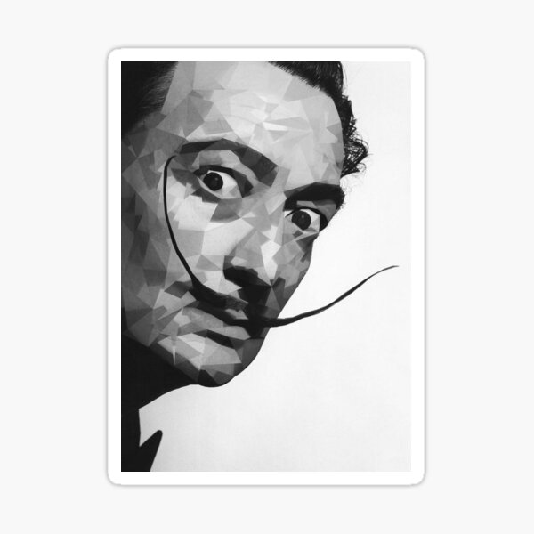 "Salvador Dali" Sticker by actualthemes | Redbubble