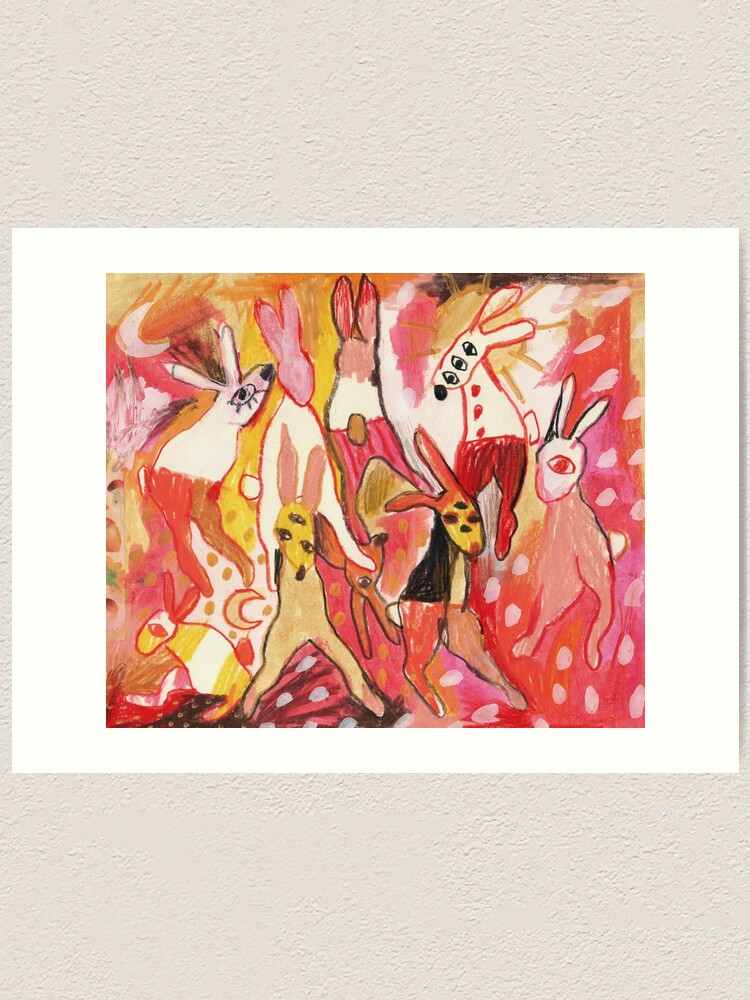 "we love rabbit hell" Art Print by buglord | Redbubble