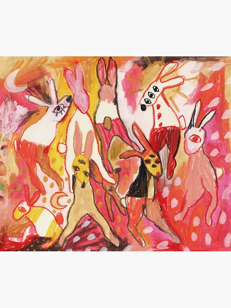 "we love rabbit hell" Art Print by buglord | Redbubble