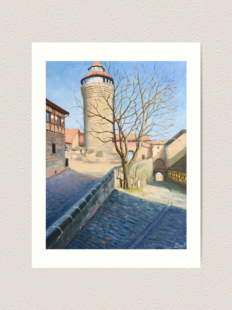 "Sinwell Tower in the Imperioal Palace at Nuremberg, Germany" Art Print ...