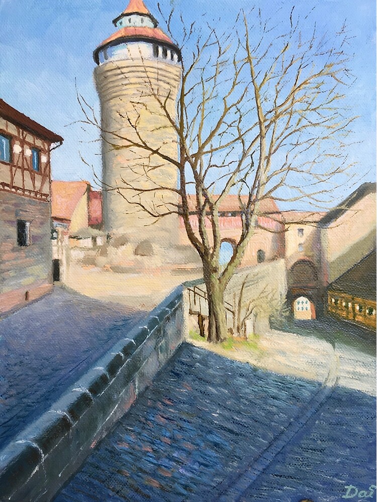 "Sinwell Tower in the Imperioal Palace at Nuremberg, Germany" Art Print ...