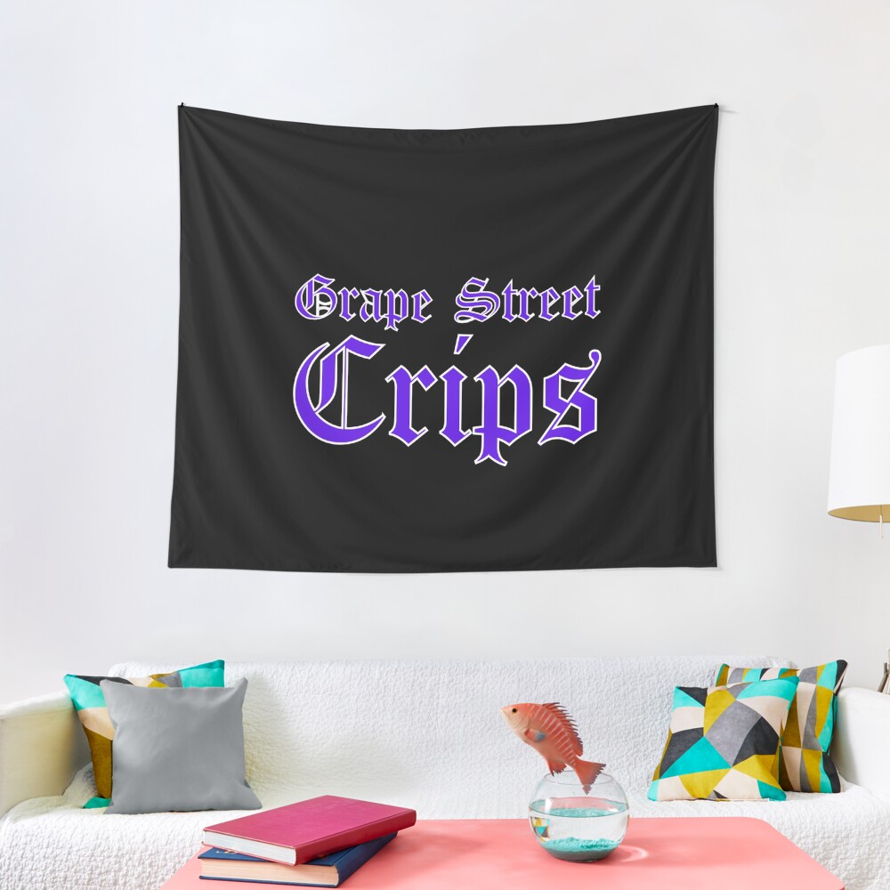 "Grape Street Crips" Tapestry for Sale by DIRTYDUNNZ | Redbubble