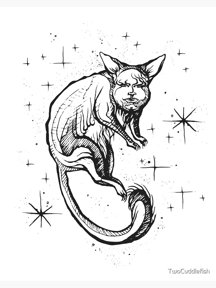 "Uncanny Cat" Art Board Print for Sale by TwoCuddlefish | Redbubble