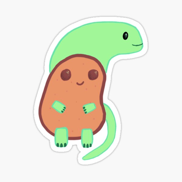 "Potatosaurus" Sticker for Sale by Zoomers | Redbubble