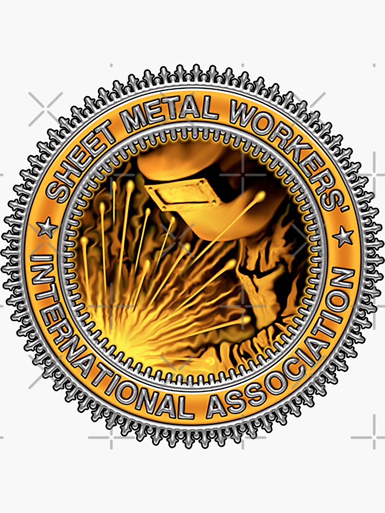 "Sheet Metal Workers " Sticker for Sale by unionpride | Redbubble