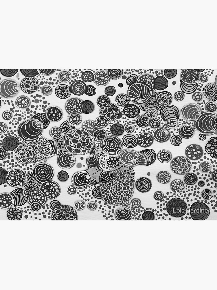 "Doodle dots black and white" Sticker for Sale by lgardine1 | Redbubble