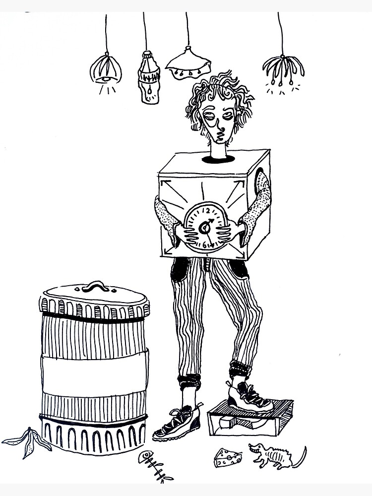 "Pen drawing of a box trolls boy" Art Print by ARTolivia-s | Redbubble