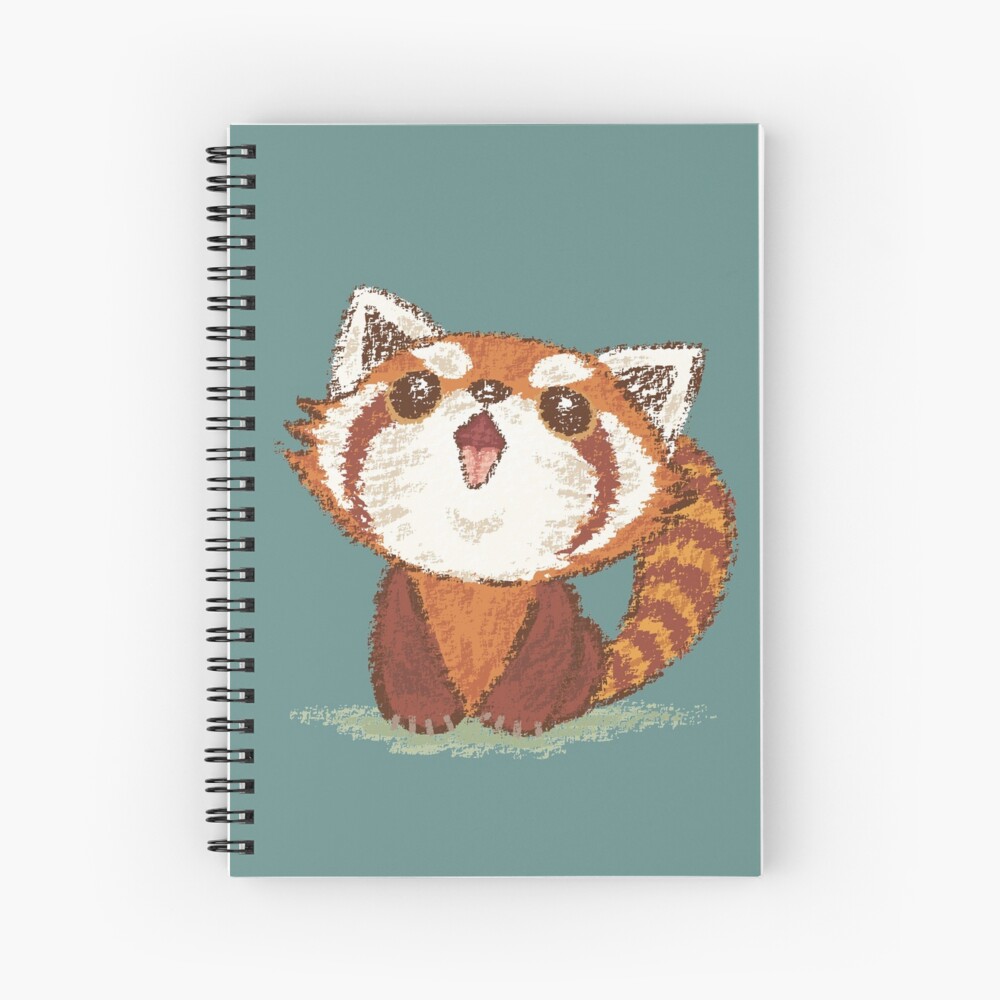 "Red panda happy" Spiral Notebook for Sale by sanogawa | Redbubble