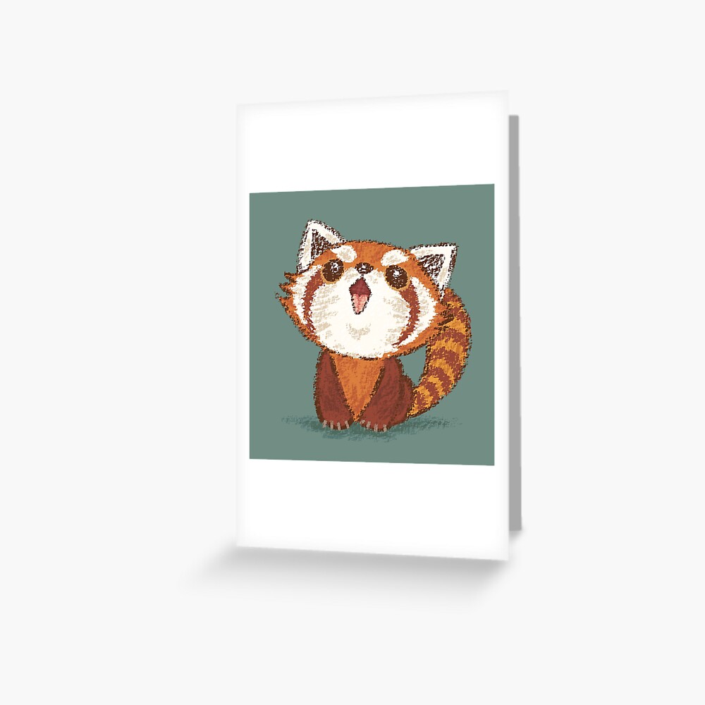 "Red panda happy" Greeting Card by sanogawa | Redbubble