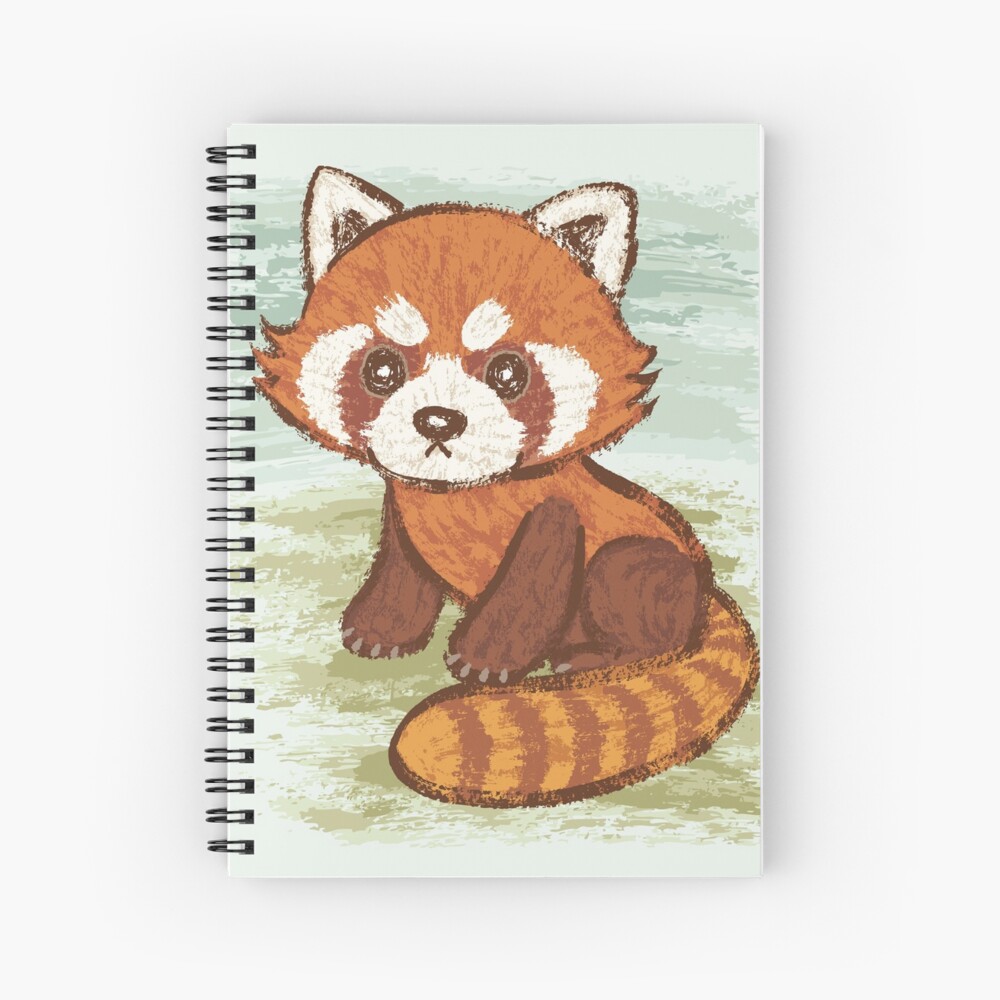 "Red Panda" Spiral Notebook for Sale by sanogawa | Redbubble