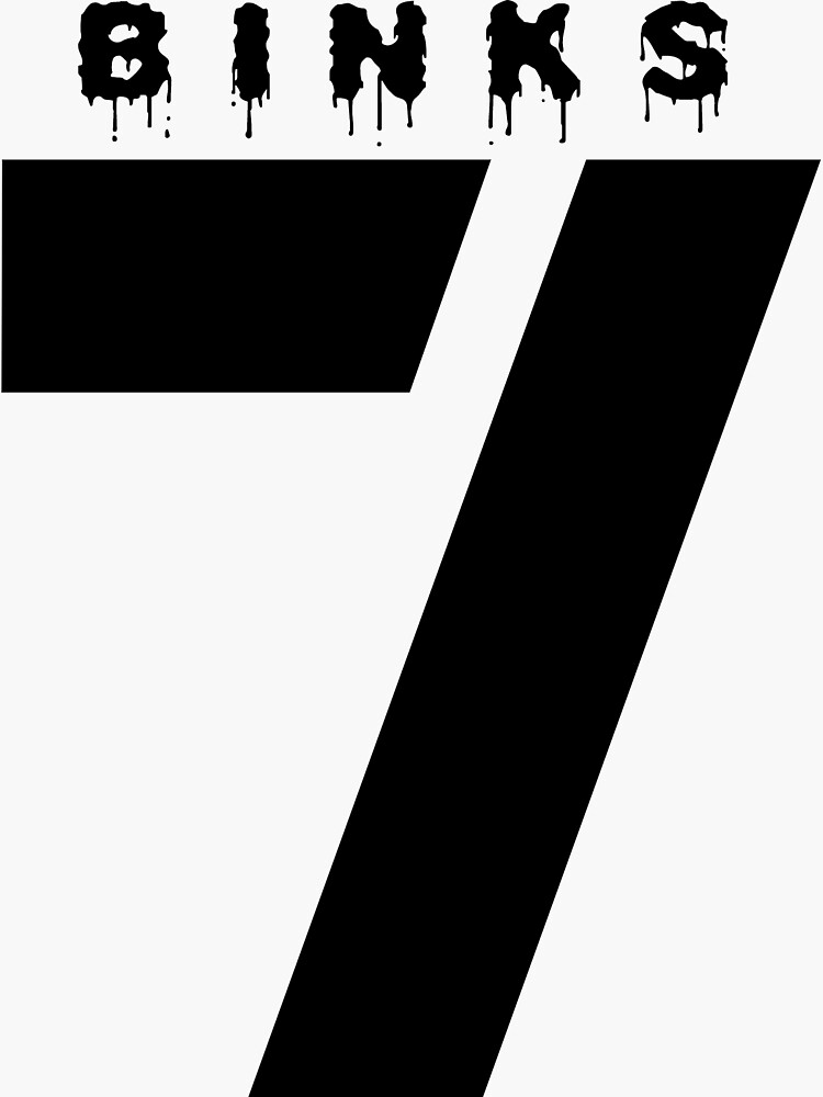 "seven BINKS t-shirt" Sticker by anidiass | Redbubble