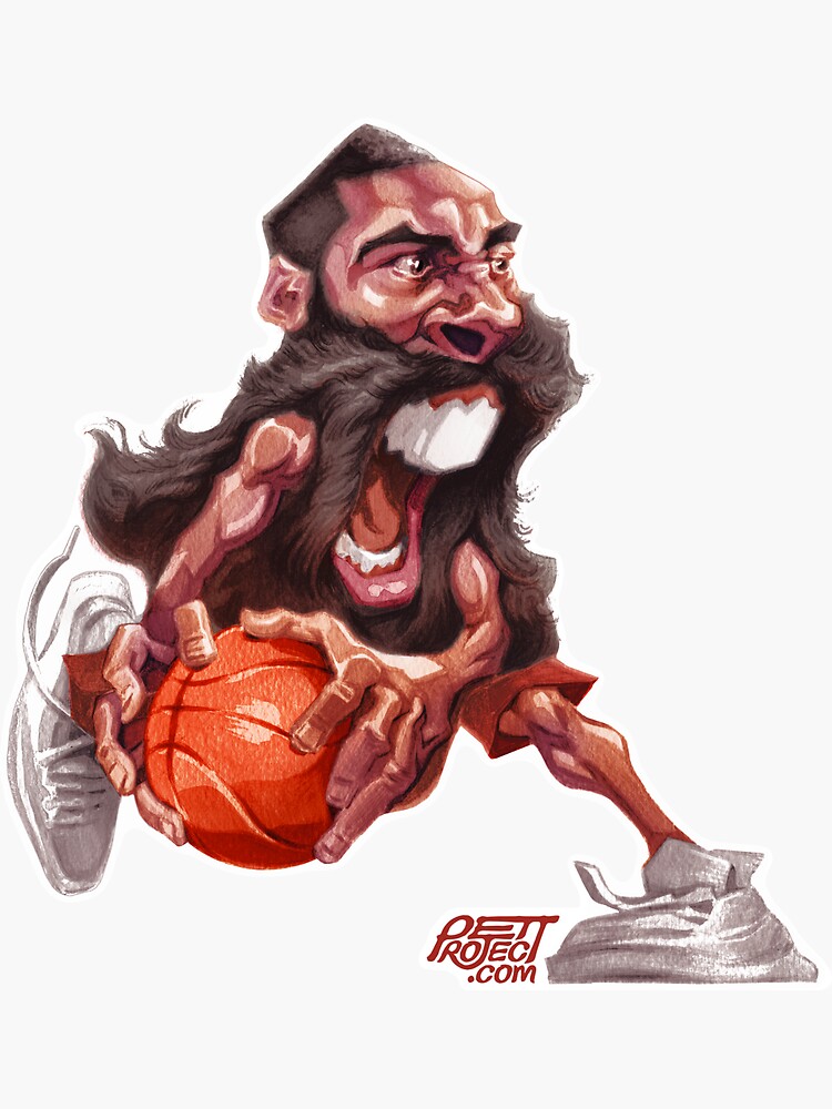 "James Harden" Sticker by natedino | Redbubble