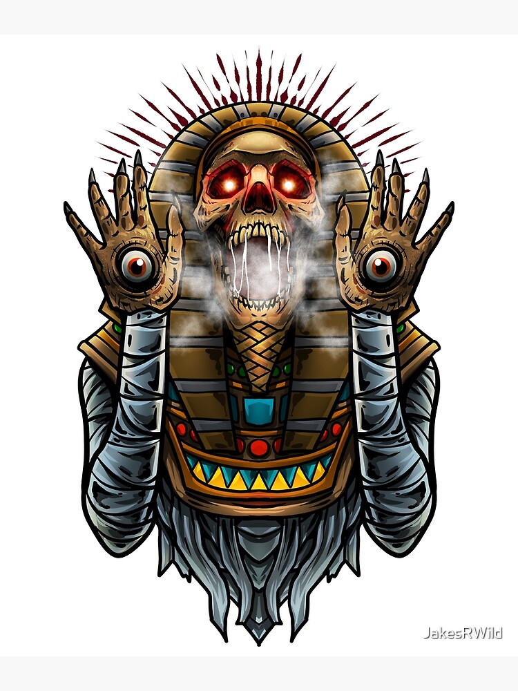 "Egyptian Curse King Mummy Skull | Undead Human Pharaoh Mask ...