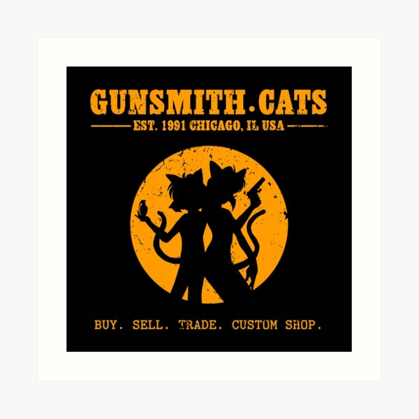"Gunsmith Cats Shop - orange" Art Print by CCCDesign | Redbubble