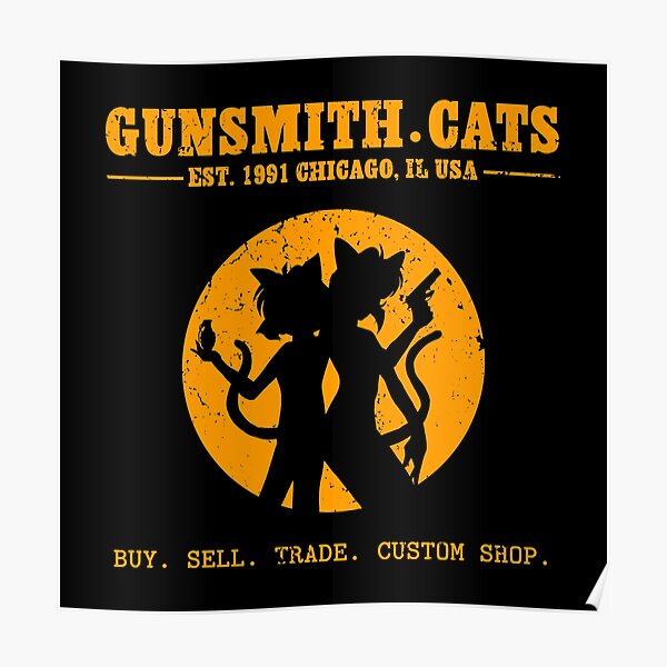 "Gunsmith Cats Shop - orange" Poster for Sale by CCCDesign | Redbubble