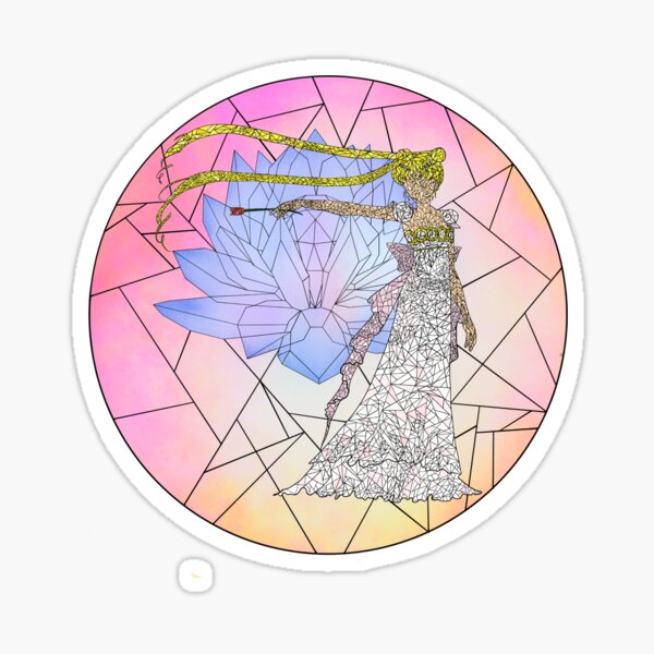 "Princess Serenity Stained Glass" Sticker for Sale by MysticMoonArt ...
