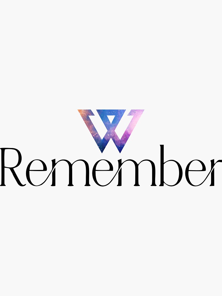 "WINNER Remember Logo" Sticker for Sale by kpopbuzzer | Redbubble