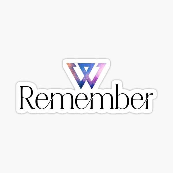 "WINNER Remember Logo" Sticker for Sale by kpopbuzzer | Redbubble