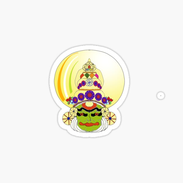 "Kathakali" Sticker by MalayaliDa | Redbubble