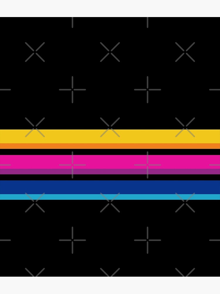 "80's Neon Color Stripes" Poster for Sale by MaiZephyr | Redbubble
