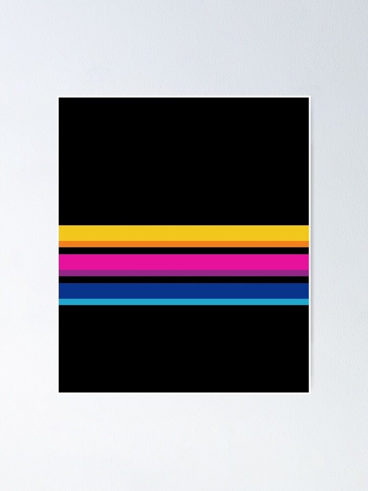 "80's Neon Color Stripes" Poster for Sale by MaiZephyr | Redbubble