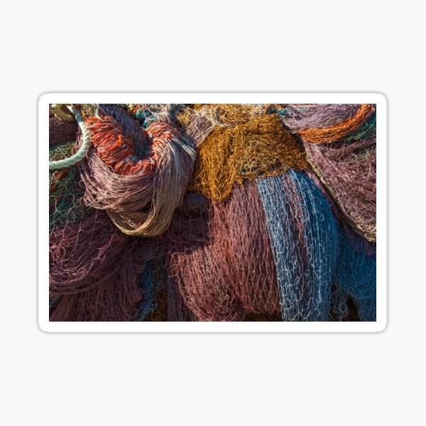 "Fishing nets discarded" Sticker for Sale by DavidMay | Redbubble