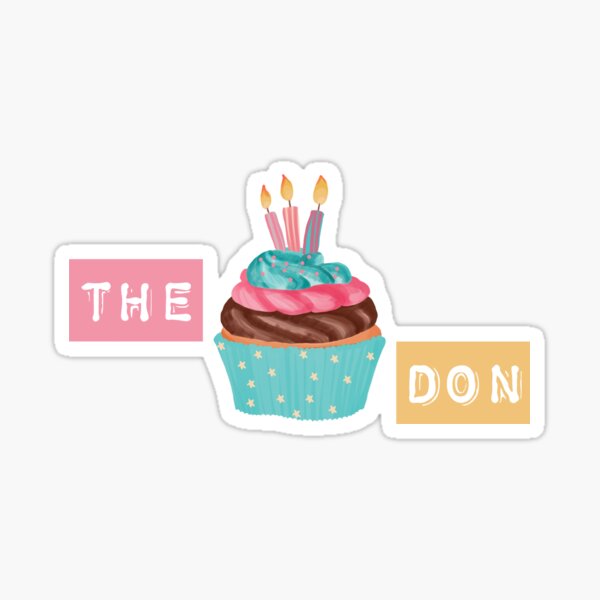 "The Cake Don" Sticker for Sale by Ouaday | Redbubble