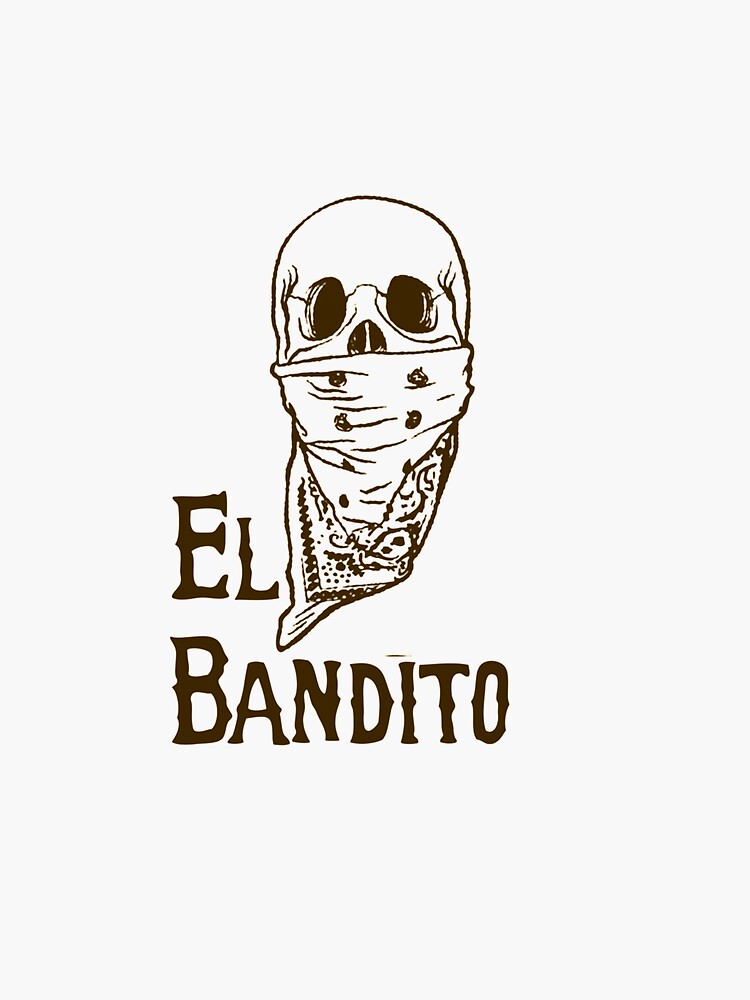 "El Bandito" Sticker by BigFluffyFozzie | Redbubble